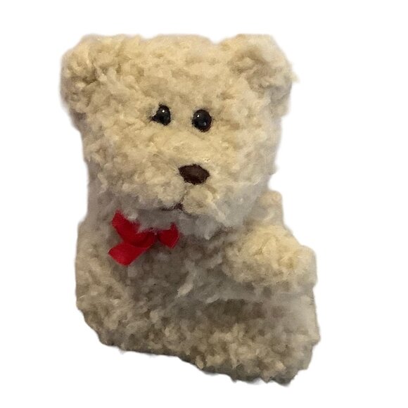 Toys | Fuzzy Cream Teddy Bear Plush Stuffed Animal 6 Hook And Loop ...